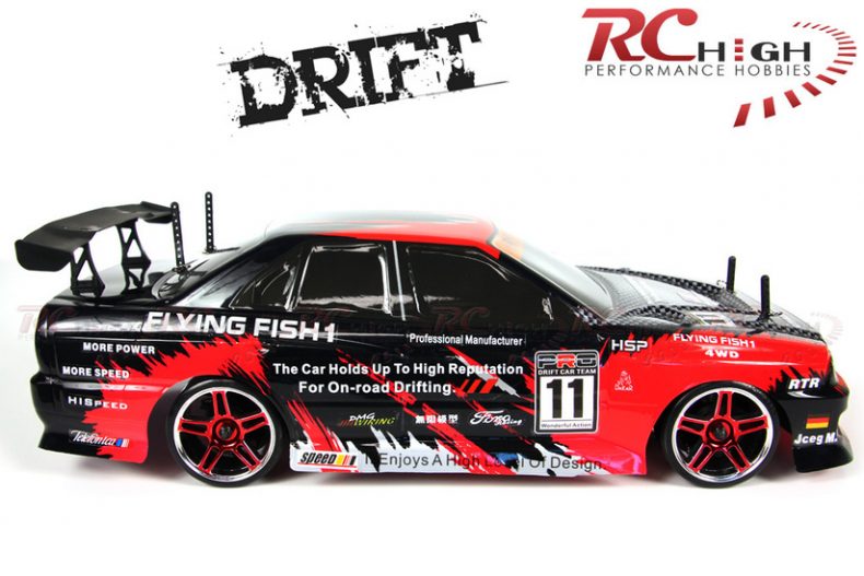 HSP Flying Fish 1/10 Scale RC 4wd Nitro Drift Road Car - RC High ...