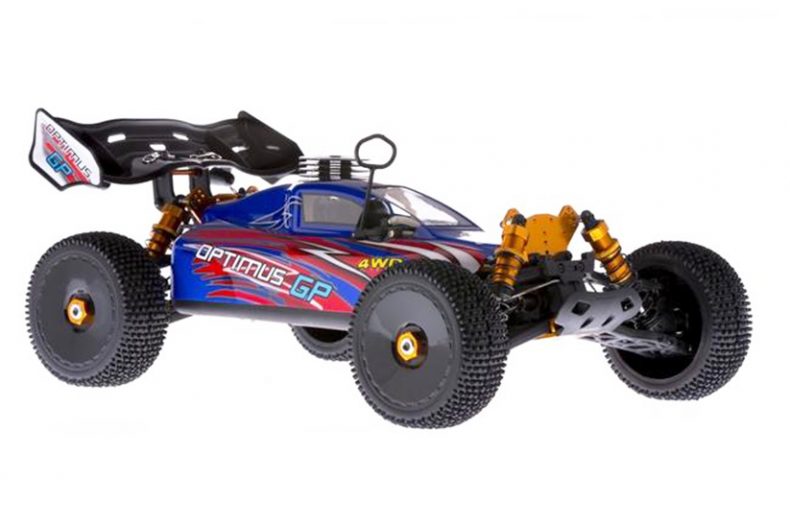 Nitro RC buggies built to handle dirt, jumps, and high torque.