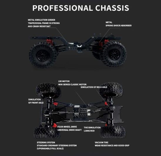 Toyota FJ-45 Cruiser 1/12 RC 4WD Truck MN-45 RTR