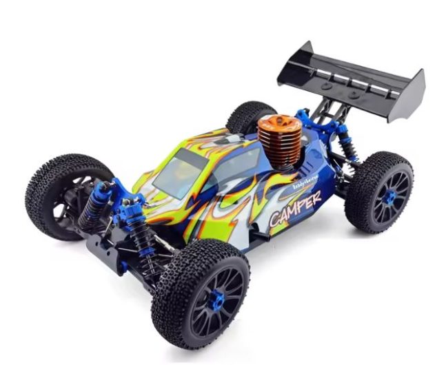 Nitro RC buggies built to handle dirt, jumps, and high torque.