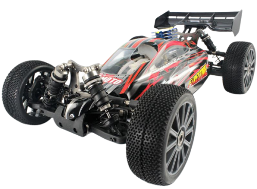Nitro RC buggies built to handle dirt, jumps, and high torque.
