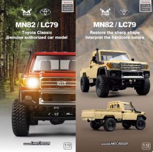 RC Landcruiser LC79 MN82 1/12 RTR scale crawler with 4WD traction.