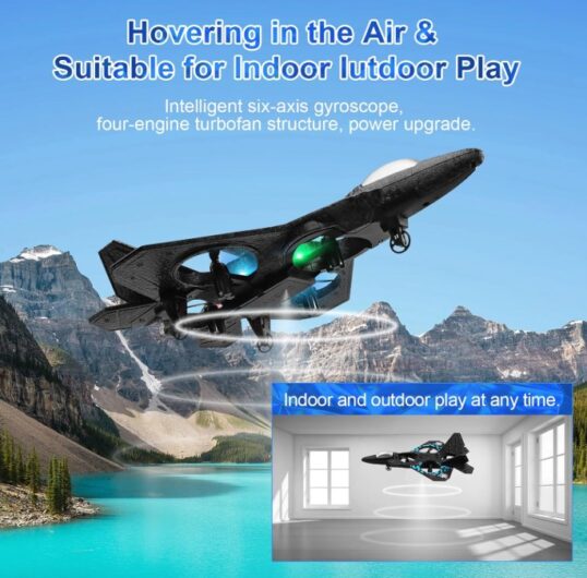 RC Foam Glider Plane L0712 Blue | Gravity Sensing Fighter Jet